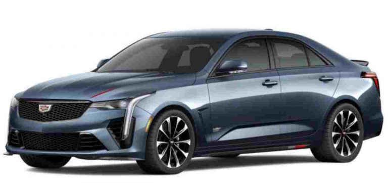 The 2024 Cadillac CT4-V Blackwing's stylish red accent package ...